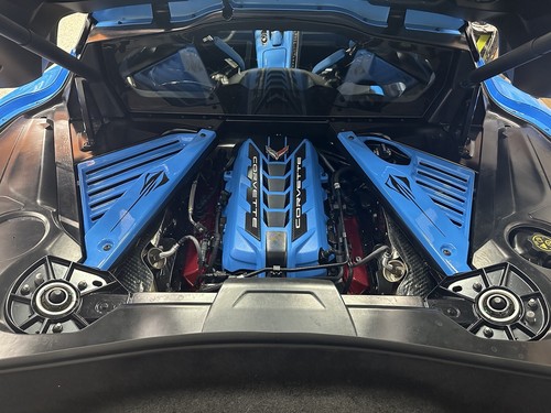 Chevrolet Corvette C8 Z06 Stingray insignia custom engine bay panel ...