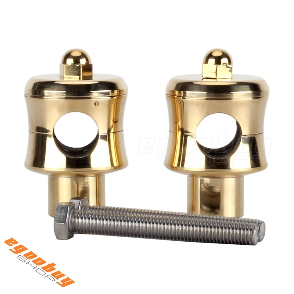Brass Motorcycle Handlebar Riser 1" 25mm For Honda BMW Bobber Chopper ...