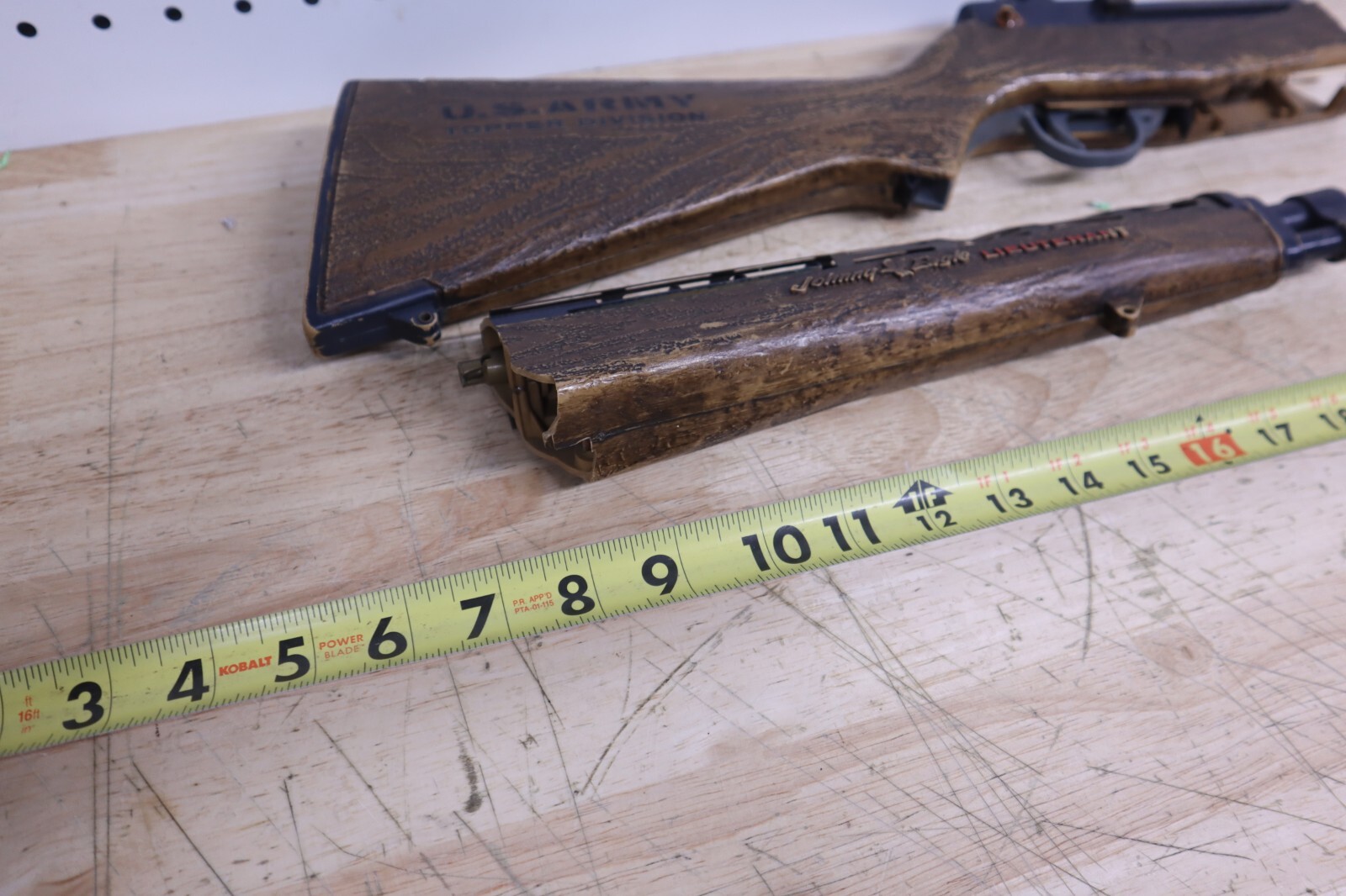 Vintage Original Johnny Eagle Lieutenant toy Rifle 1960's *Damaged ...