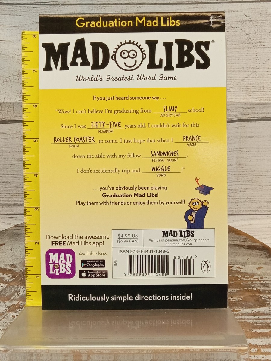 Graduation Mad Libs Printable