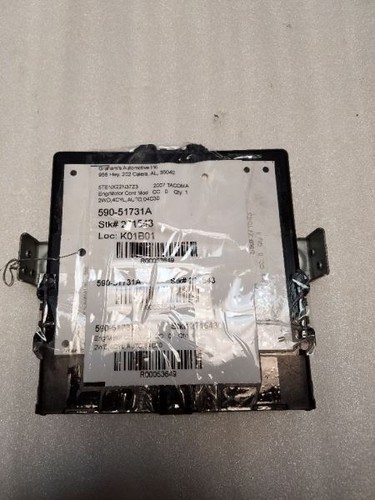 Engine ECM Electronic Control Module Right Hand Dash 2WD Fits 07 TACOMA ...