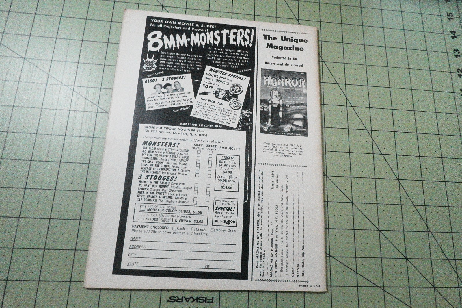 SHRIEK! THE MONSTER HORROR MAGAZINE 1965 VOL.1. #2 VINTAGE HORROR ...