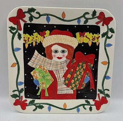 Susan Paley By Ganz Christmas Plate | eBay