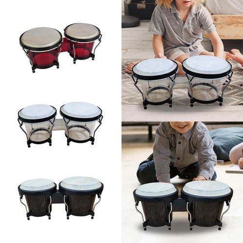 Bongo Drum Set Music Instrument 6'' and 7'' Tunable Crafted Educational ...