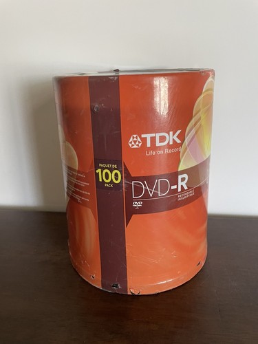 TDK DVD-R 4.7 GB Recordable 100 Pack Spindle | eBay