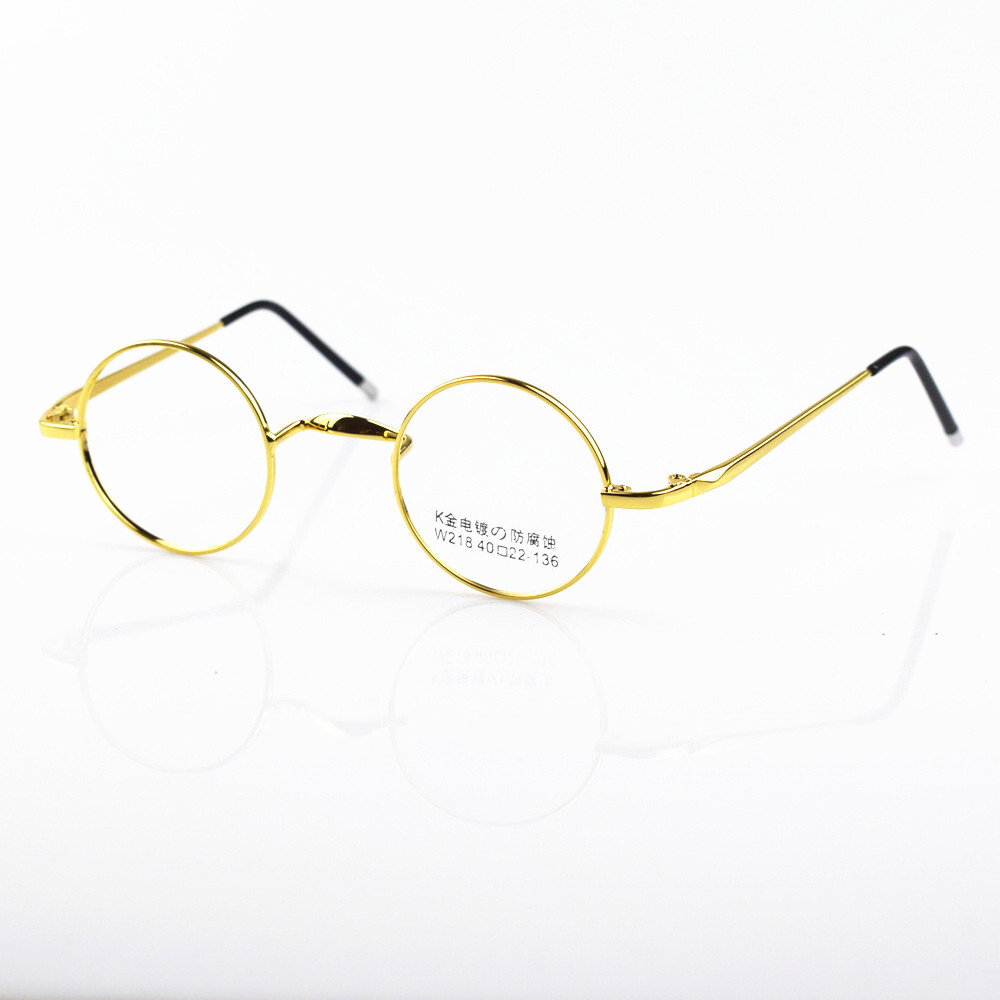 Vintage Small Round Eyeglass Frames Metal Full Rim Optical unisex ...