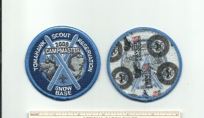 SCOUT BSA 2009 TOMAHAWK RESERVATION SNOWBASE CAMPMASTER CAMP PATCH NSC ...