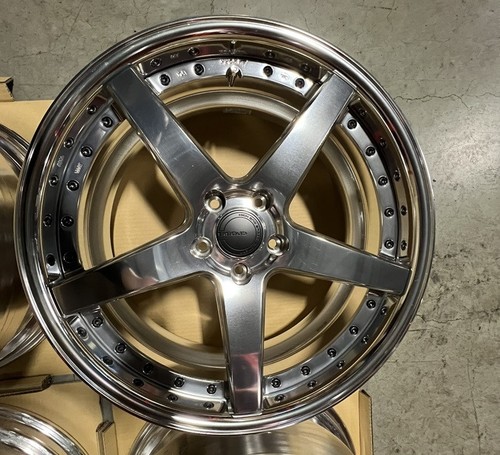 JDM Product WORK Gnosis CVF 9.0J-21in 5H/120 Inset +45 4 wheels 40 seri ...