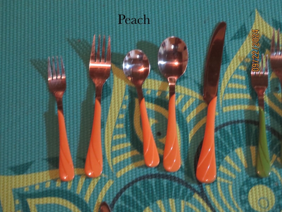 Fiestaware Swirl Vintage Silverware Flatware Stainless 5 Piece Choose a ...