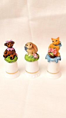 Lot of 3 Charming Thimble Collection Avon New Old Stock | eBay