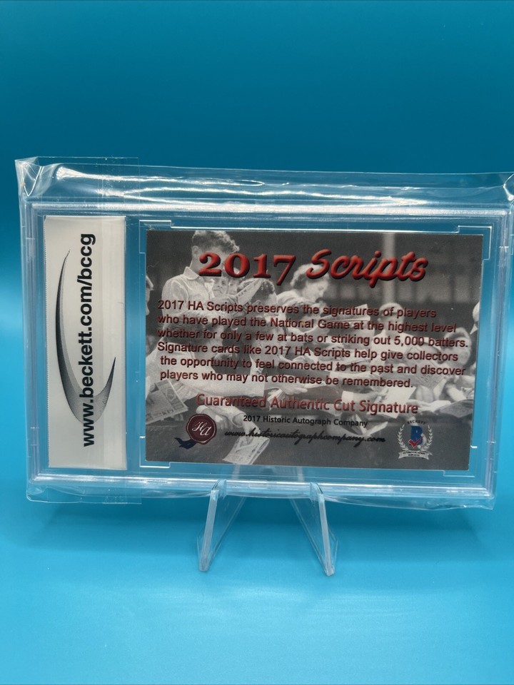 2017 Historic Autographs Scripts BGS Autograph George Kell Cut | eBay