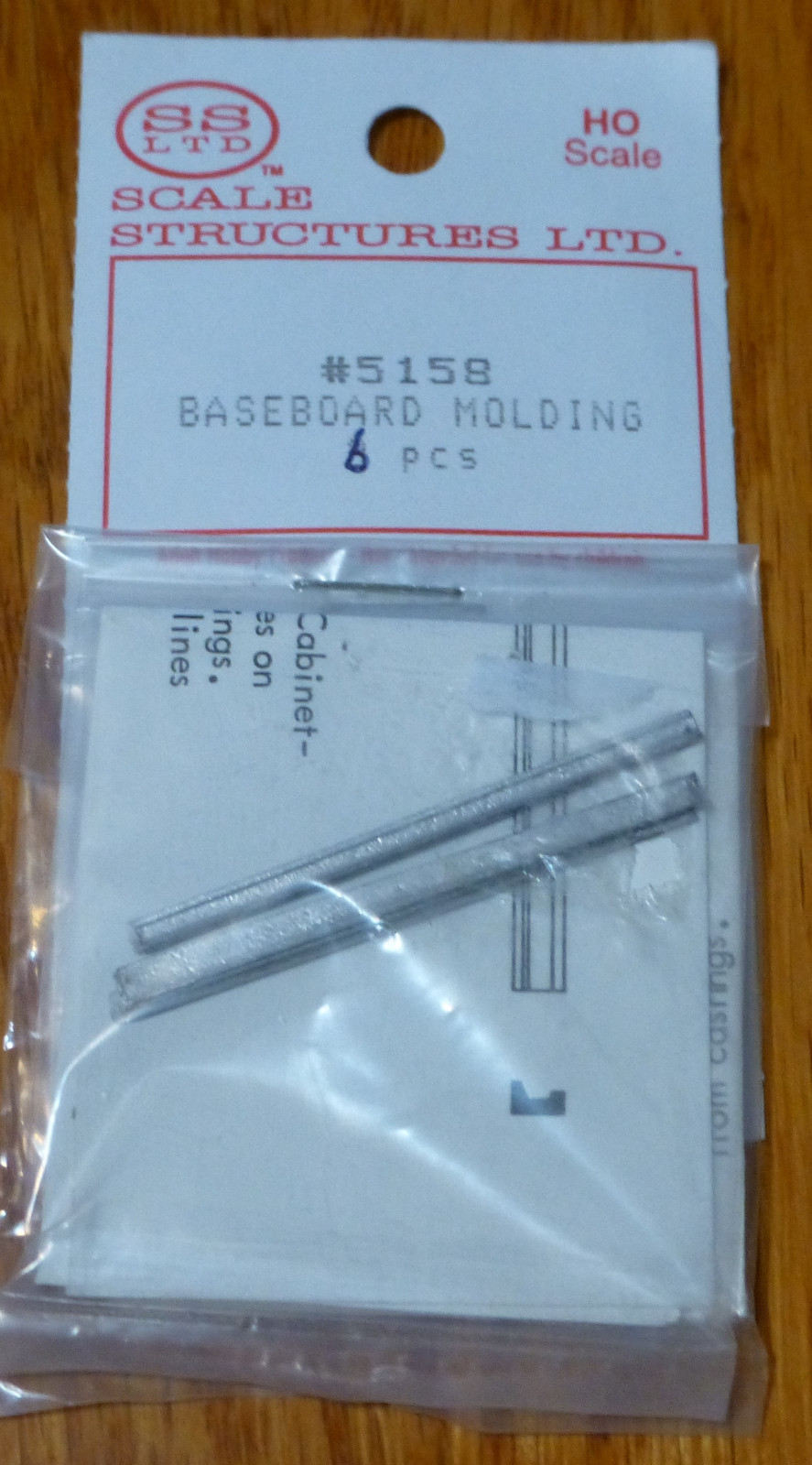 SS Ltd. HO #5158 Baseboard Molding (6 pcs.) Cast Metal | eBay