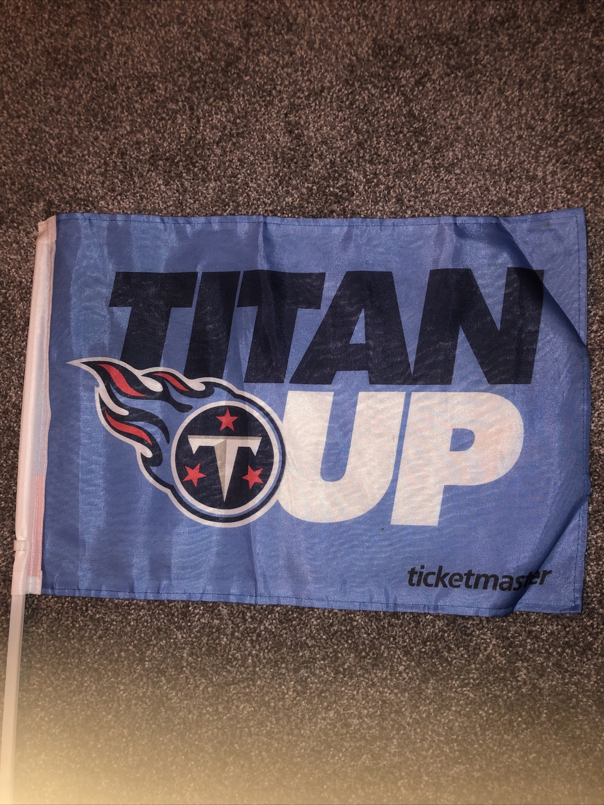Tennessee Titans Car Flag Titan Up Light Blue 15 By 11 Ticketmaster | eBay