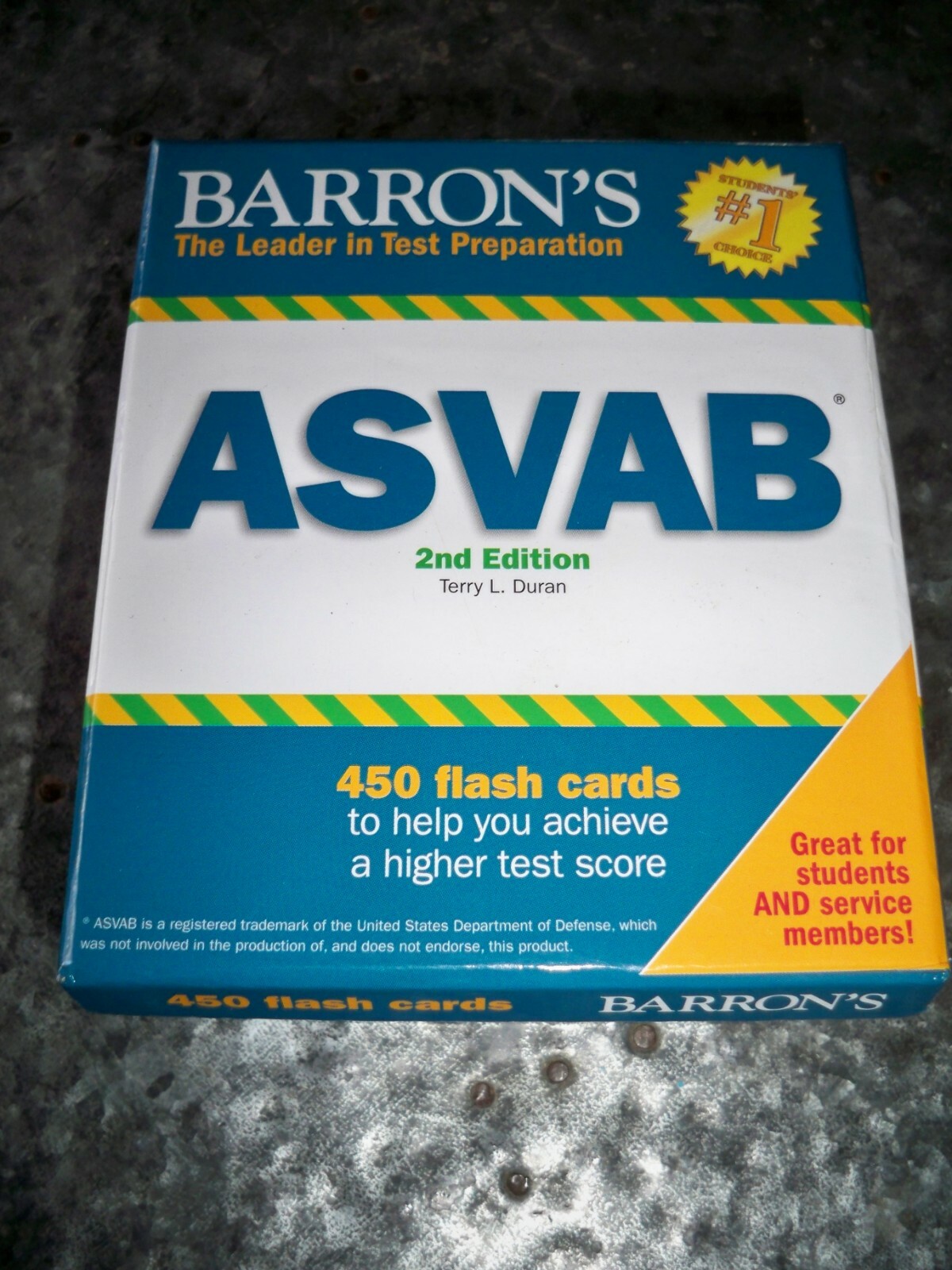 Barron's ASVAB Flash Cards Terry Duran 2014 Revised 2nd Edition ...