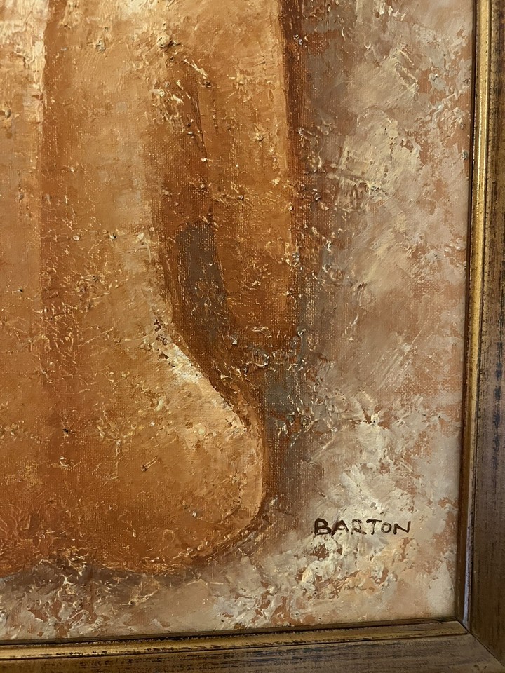 Edward Barton Born 1926 NY/CA Oil On Canvas Female Nude | eBay