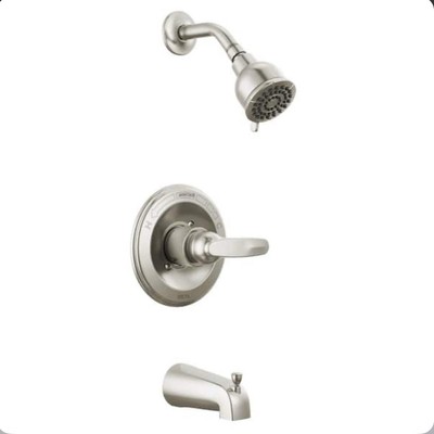 Delta BT13410-SS Stainless Foundations Monitor 13 Series Tub and Shower ...