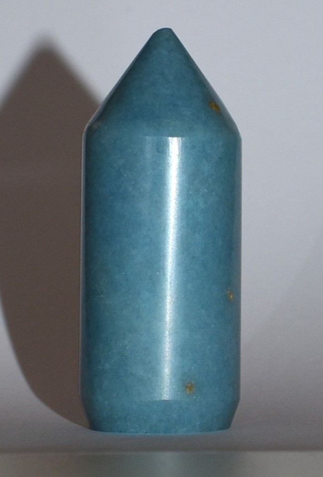 Angelite-Anhydrite Crystal Point Tower Obelisk Hand Carved, Top Grade 230.75 CT | eBay