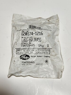 Gates Hydraulic Hose Fitting G20174-1216 37degree | eBay