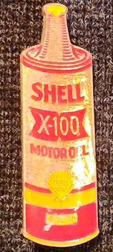 Vintage SHELL X-100 MOTOR OIL Pin | eBay