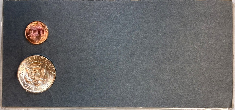 Strange But True UNC Lincoln/Kennedy Coins 1967 SMS Half Dollar / 1964 ...