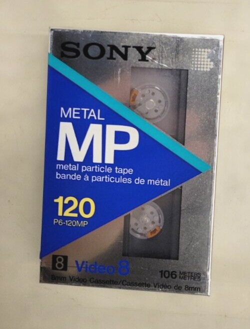 Sony 120 Metal MP 8mm Video Cassette Tape - Metal Particle Tape Model ...