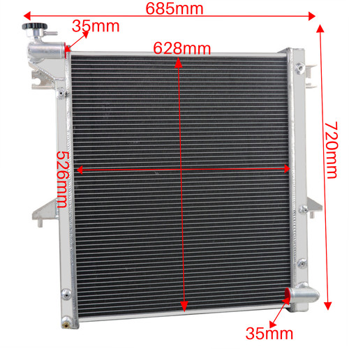 3Row Radiator For 2006-2012 Mitsubishi Triton ML/MN L200 2.5 DID 4D56 ...