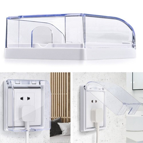 Splash-Proof Box Electric Plug Cover Power Outlet Socket Protector Home ...