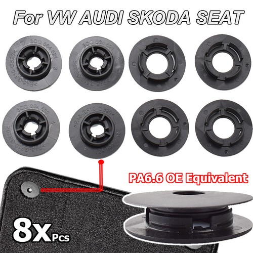 8PCS OE-QUALITY FOR VW SKODA SEAT AUDI CAR MAT CLIPS FLOOR HOLDERS ...