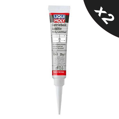 2x Liqui Moly Gear Oil Additive MoS2 20g Smooth Change Manual Gearbox ...