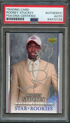 2007 Upper Deck First Edition #215 Rodney Stuckey Signed Card AUTO PSA ...