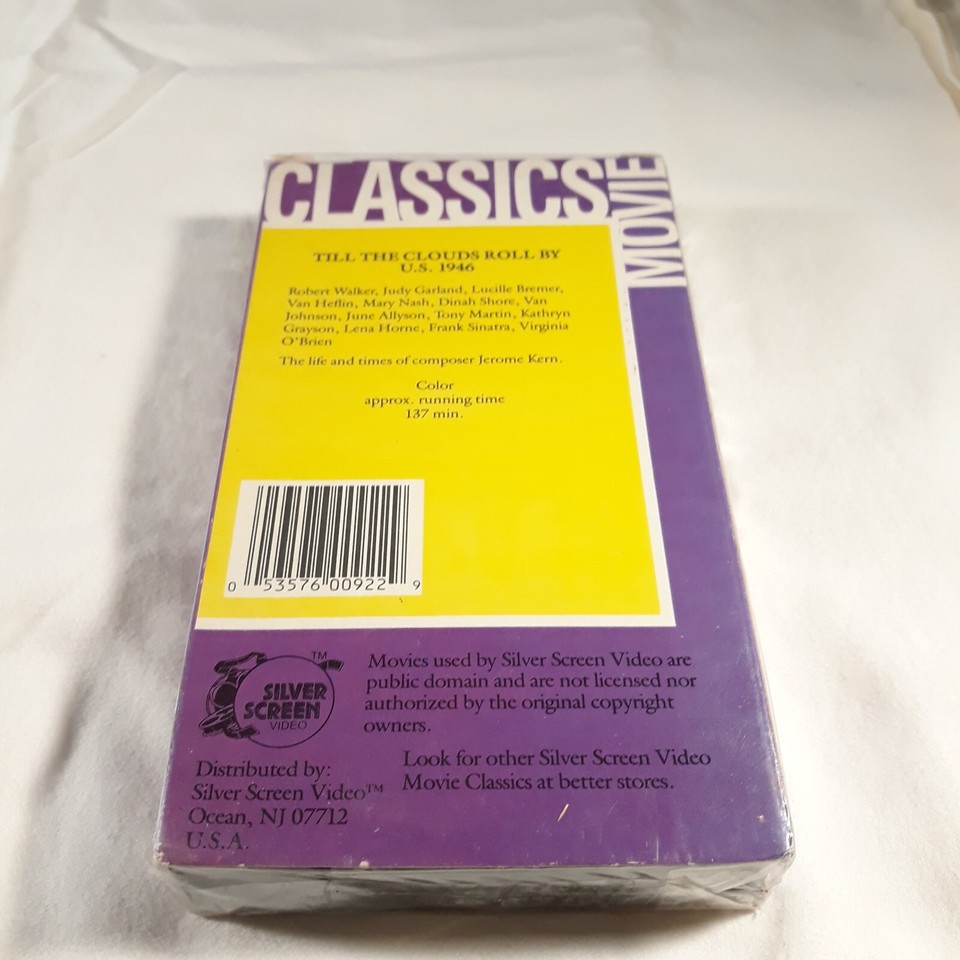 Silver Screen Till The Clouds Roll By, 1946, sealed VHS | eBay