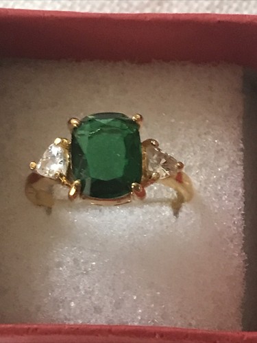 Faux Emerald Size 8 Ring | eBay