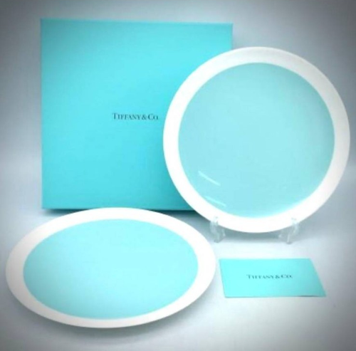 Tiffany & Co. Color Block Dessert Plate 2 pcs w Box NEW from Japan | eBay
