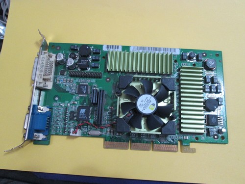 Vintage 2001 Nvidia 180-P0032-0100-A VGA DVI AGP Video Card | eBay