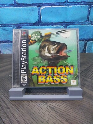 Action Bass (Sony PlayStation 1 PS1, 2000) Game, Case, and Instruction ...