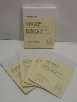 Avon Anew Brightening Sheet Mask with White Pearl Essence | eBay