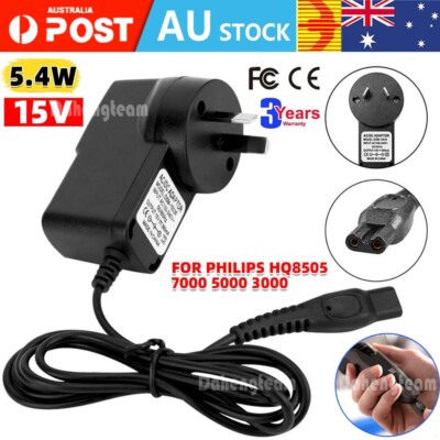 1-5x 15V Shaver Charger Charging Power Adapter Cord for Philips HQ8505 ...