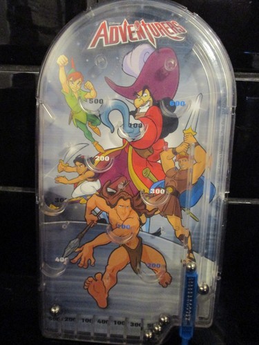 DISNEY STORE ADVENTURERS PINBALL TOY TARZAN HOOK PETER PAN BRAND NEW ...