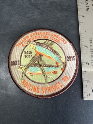 Vtg Yellow Breeches Boiling Springs Pa Fishing Patch 2015 | eBay