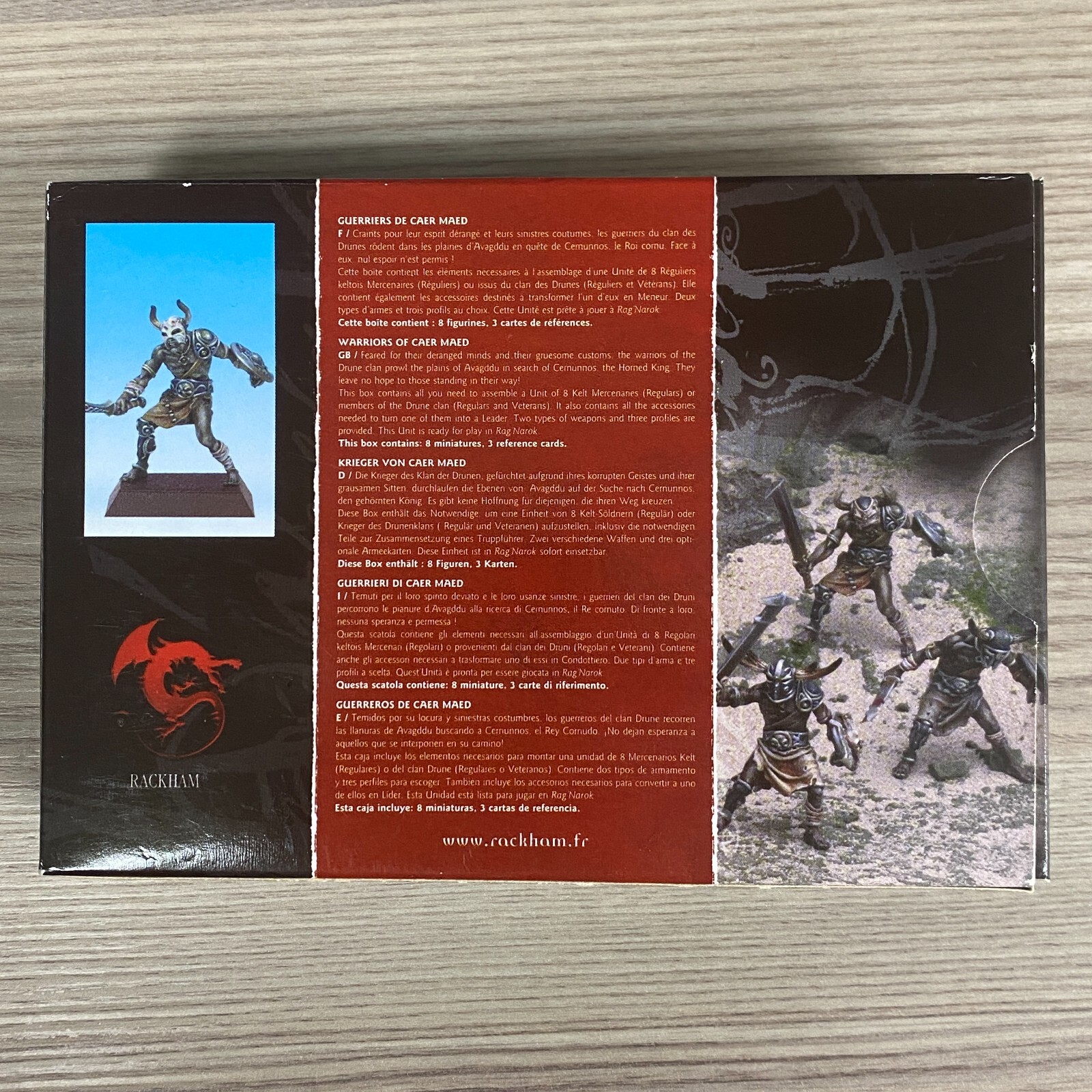 WARRIORS OF CAER MAED X 8 RAGNAROK RACKHAM MINIATURES METAL CHAOS ...