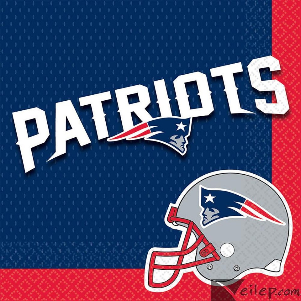 New England Patriots Football Deco 8 Guests 24pc Party Tableware Set ...