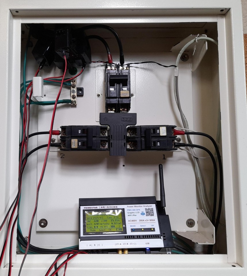 PWX-300 Internet 3-Phase Power Monitor Recorder Analyzer AC400V 200A ...