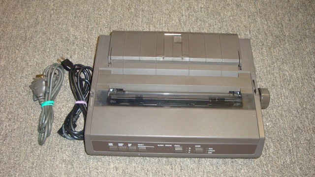 Okidata Microline 184 Turbo 9pin Dot Matrix Printer GE5256D for sale ...