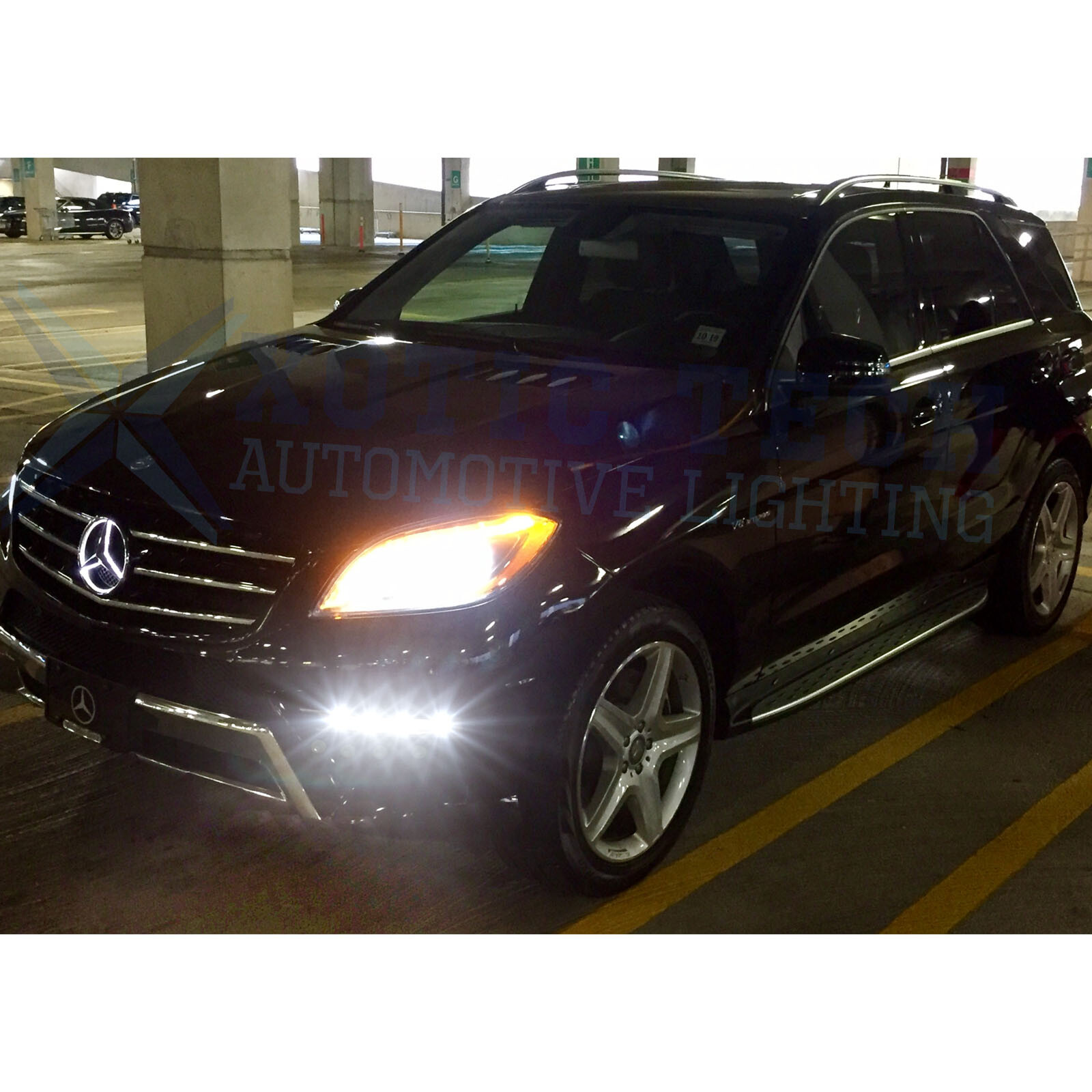 2x Daytime Running Light DRL Fog Lamps For Mercedes W166 ML350 ML400 ...