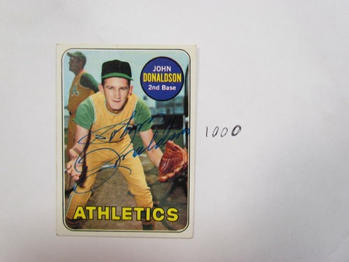 1969 Topps John Donaldson Autographed Baseball Card | eBay