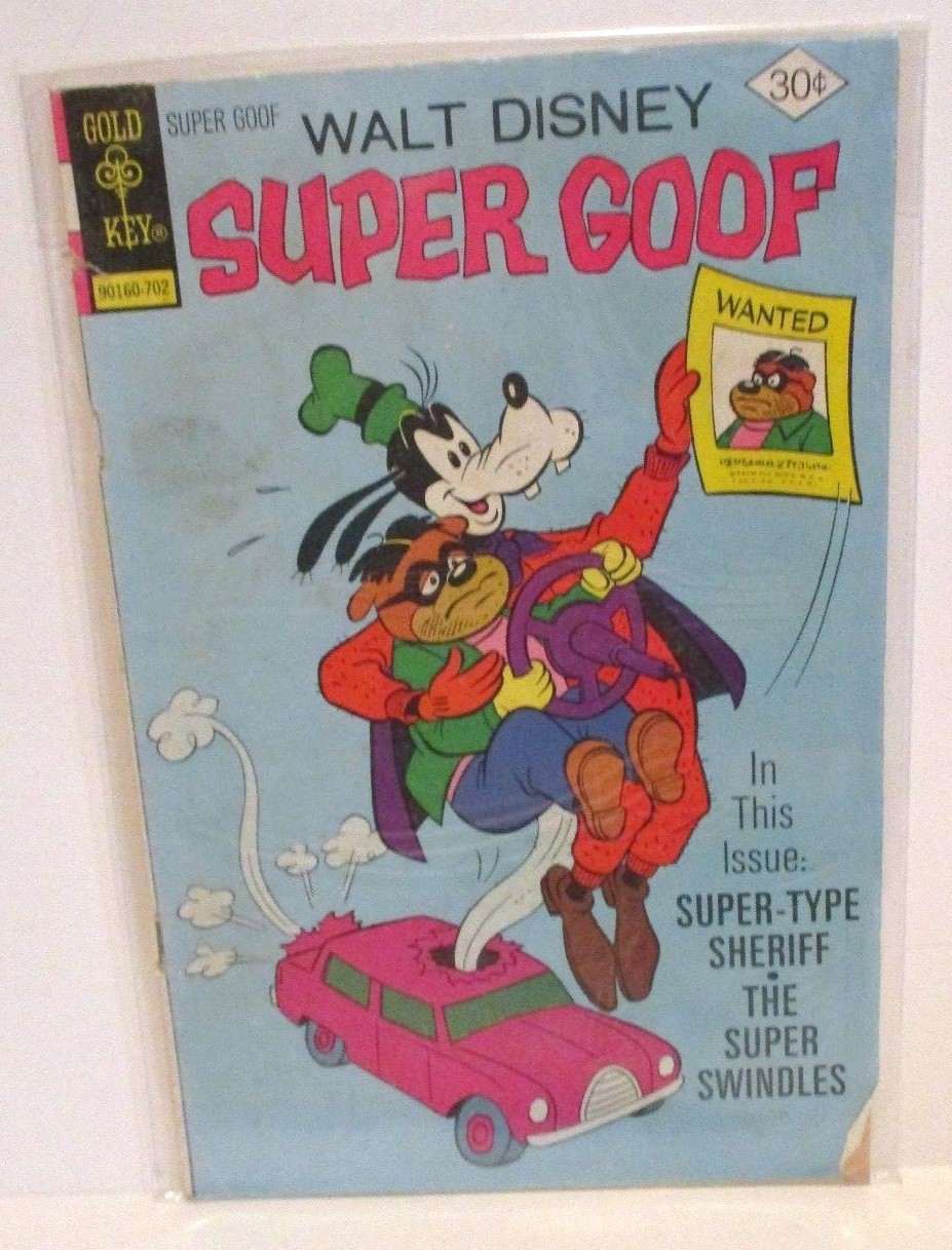 GOLD KEY COMICS WALT DISNEY SUPER GOOF GOOFY HERO COMIC BOOK FEBRUARY ...
