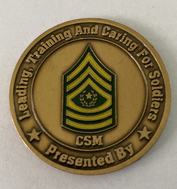 Army National Guard Command Sergeant Major Challenge Coin B14 | eBay