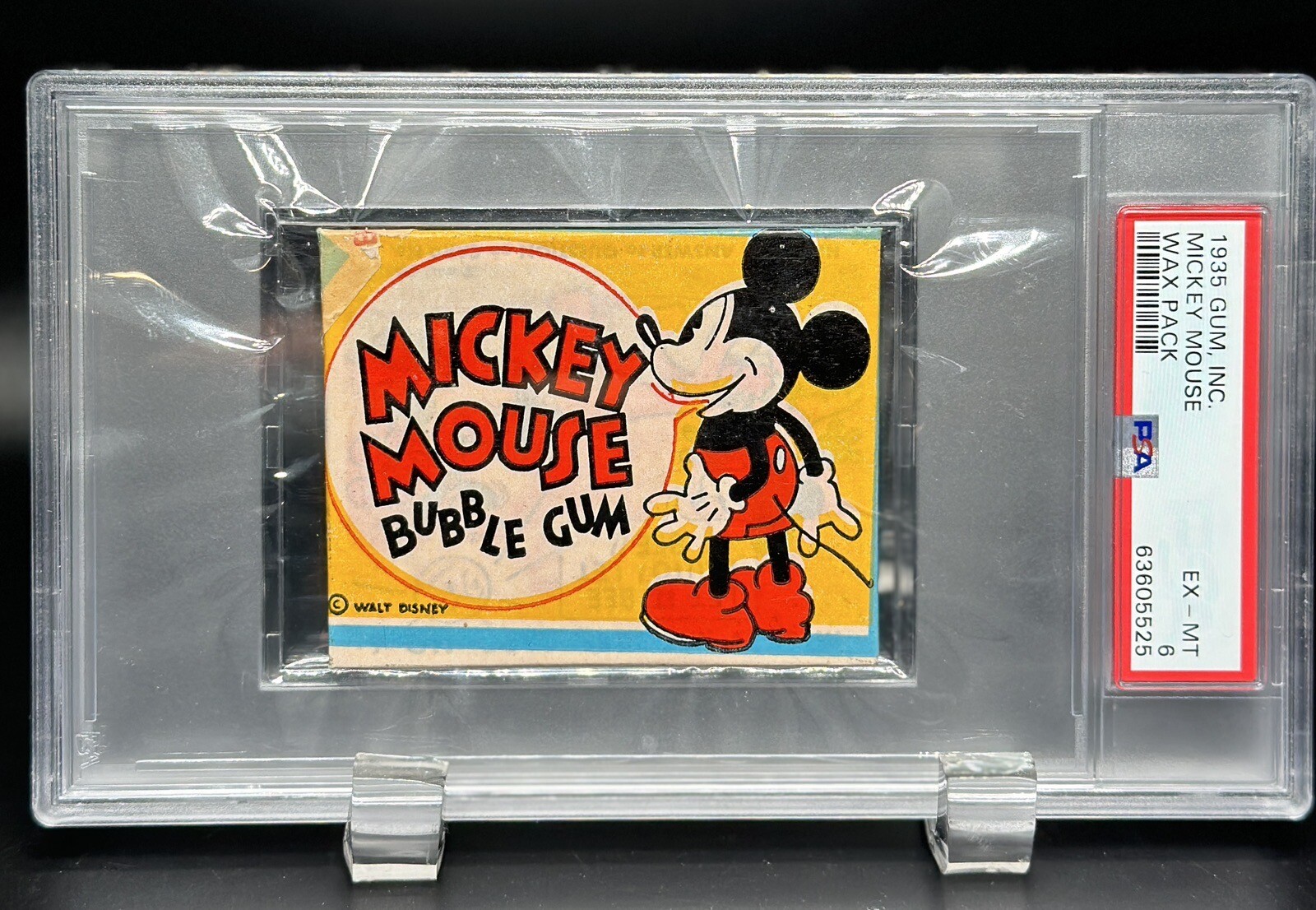 1935 Gum, Inc. Mickey Mouse Sealed Unopened Wax Pack PSA EX-MT 6!! | eBay
