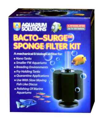 Aquarium Solutions Bacto-Surge Sponge Filter Kit - X-large - Damaged ...