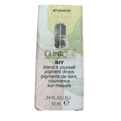 Clinique BIY Blend It Yourself Pigment Drops Foundation Bronze (D) 10ml ...